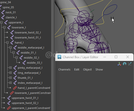 [Maya]Rigging 17 - Clavicles & Fingers